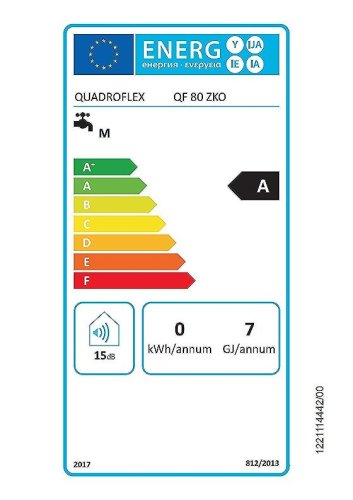 Plynový závesný ohrievač vody QUADROFLEX QF 80 ZKO
